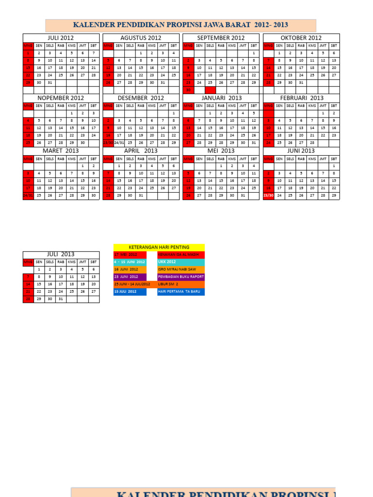 KALENDER PENDIDIKAN | PDF