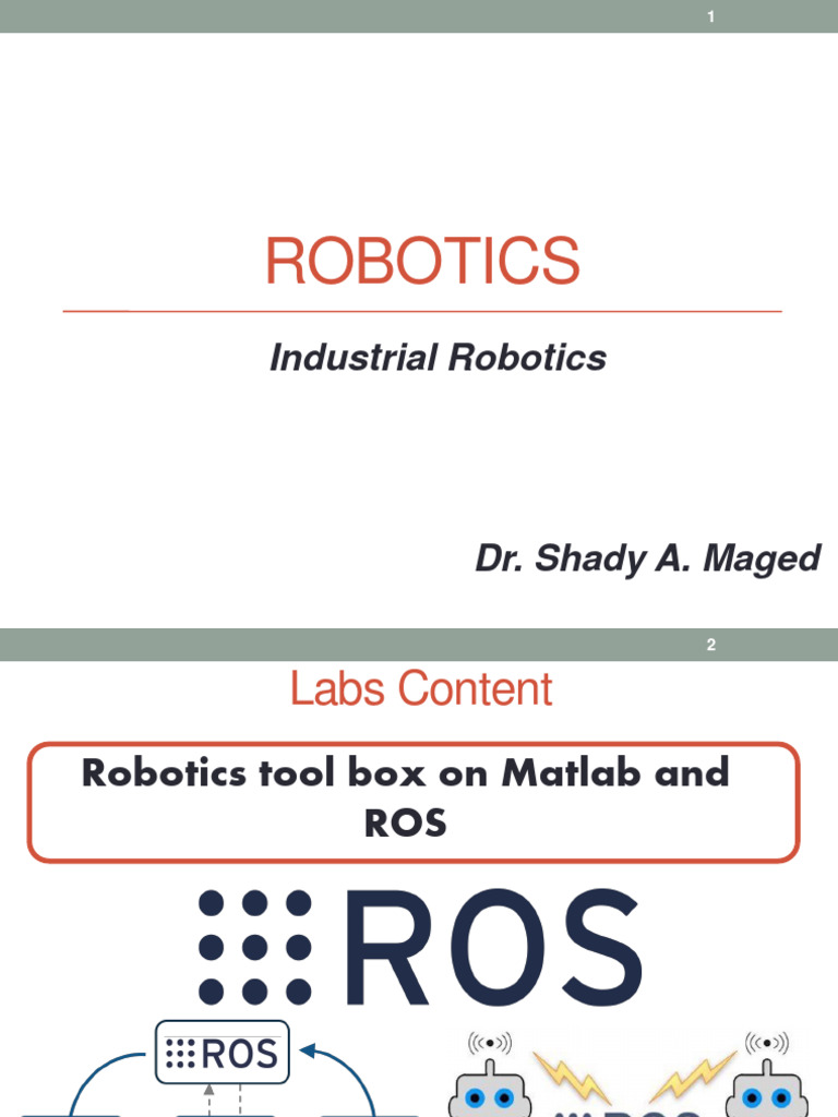 Lecture 1 - Intro | PDF | Robotics | Robot