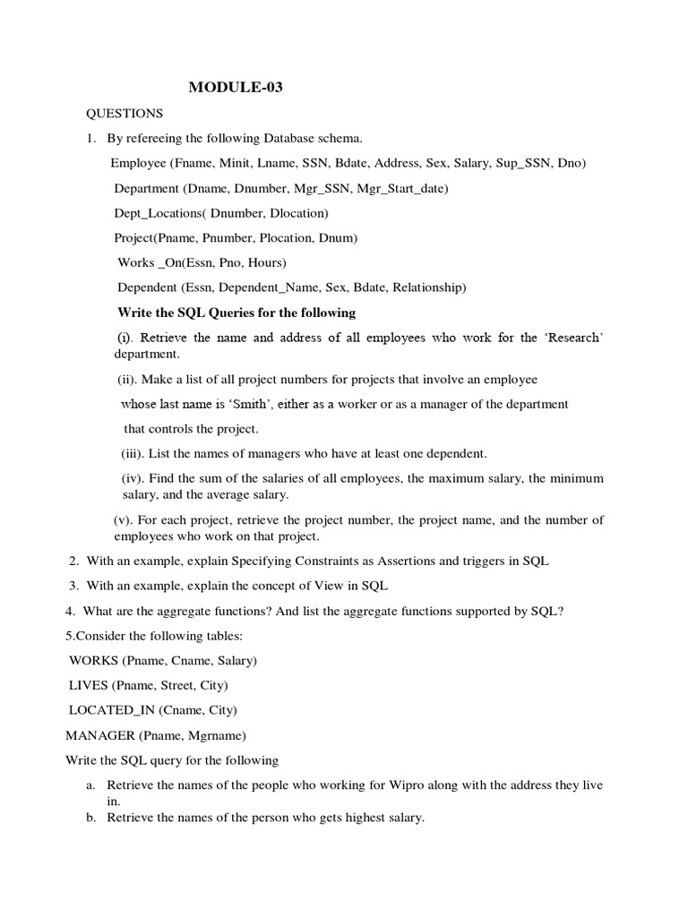 Dbms (Questions) | Download Free PDF | Database Transaction | Relational Database