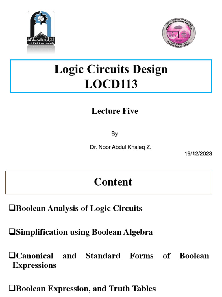 Deriving SOP and POS from Truth Tables | PDF | Boolean Algebra ...