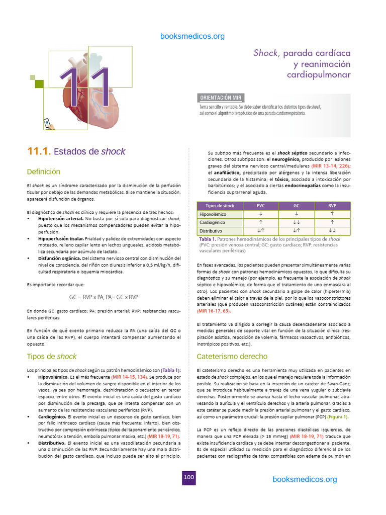 Shock | PDF | Reanimación cardiopulmonar | Paro cardíaco