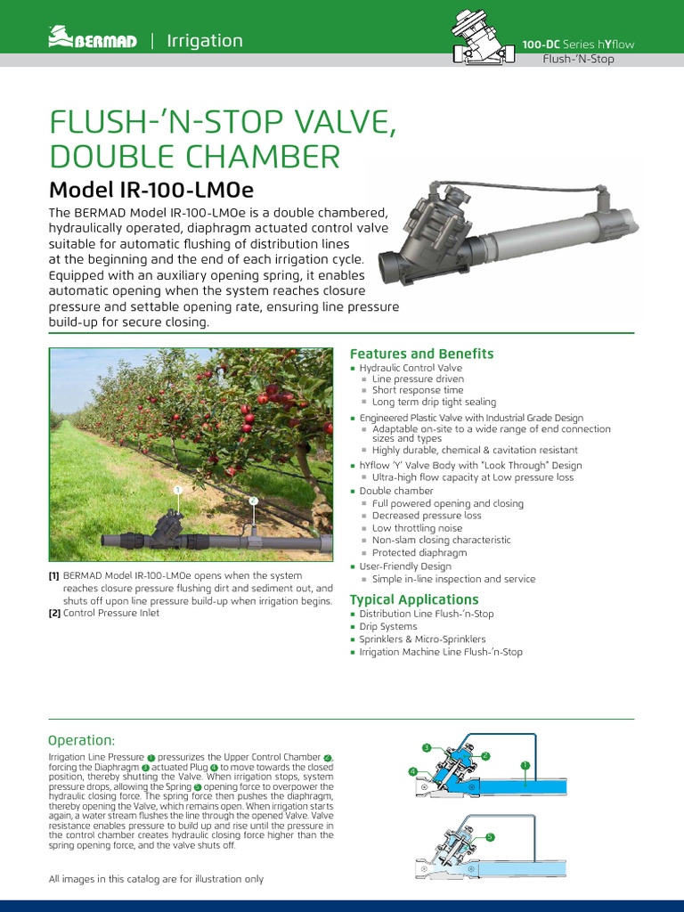 Válvula Flush - N-Stop, Doble Cámara | PDF | Valve | Irrigation