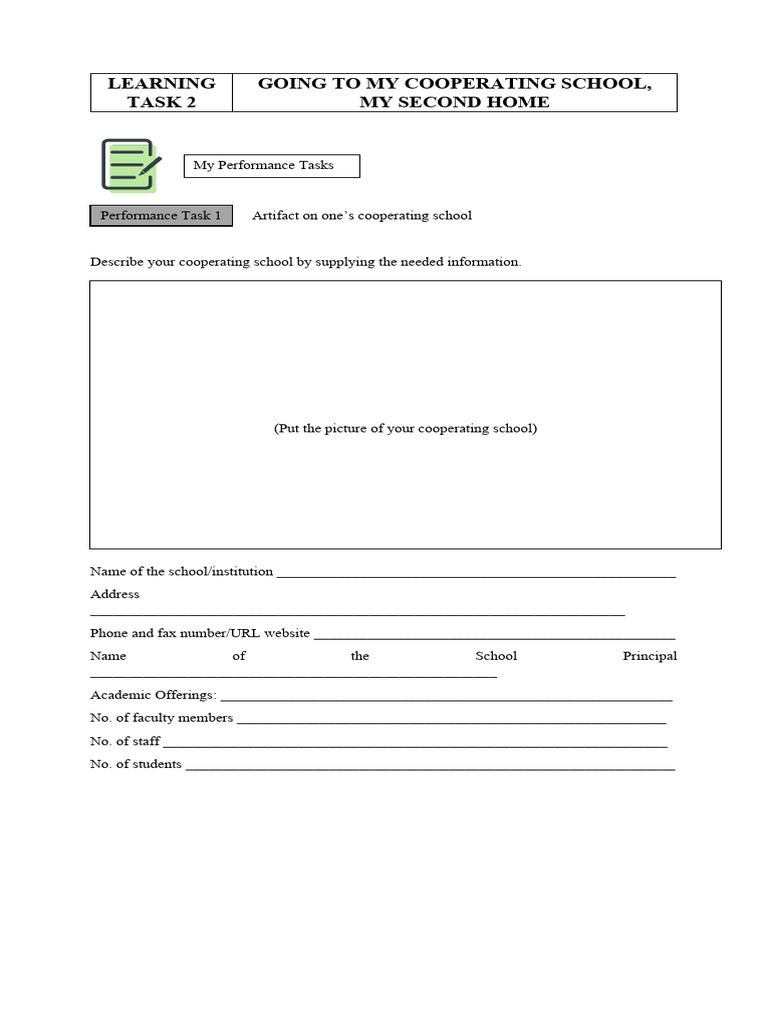 Learning Task 2 | PDF | Learning | Cognition