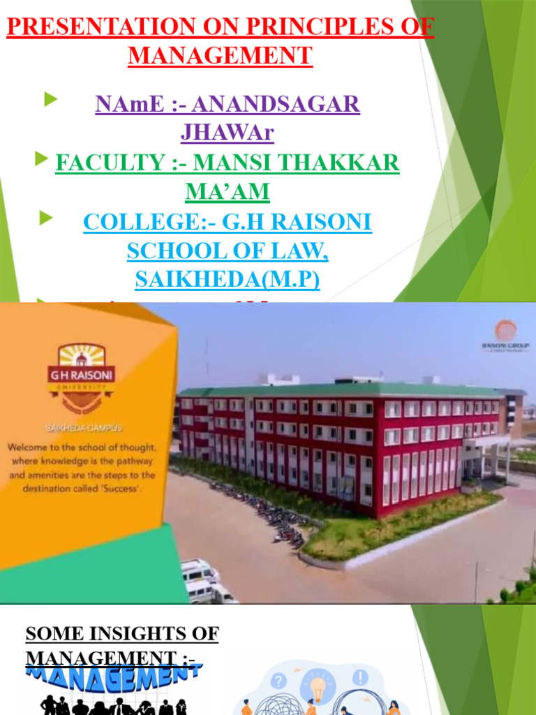 Principles of Management Overview | PDF | Employee Retention | Psychology