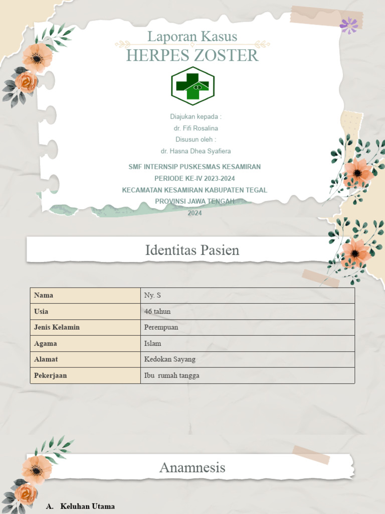 Lapkas Herpes Zoster | PDF