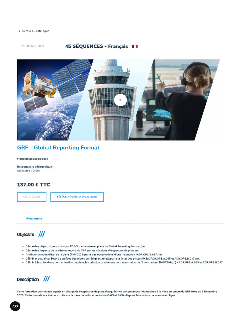 L'ENAC, GRF - Global Reporting Format | PDF