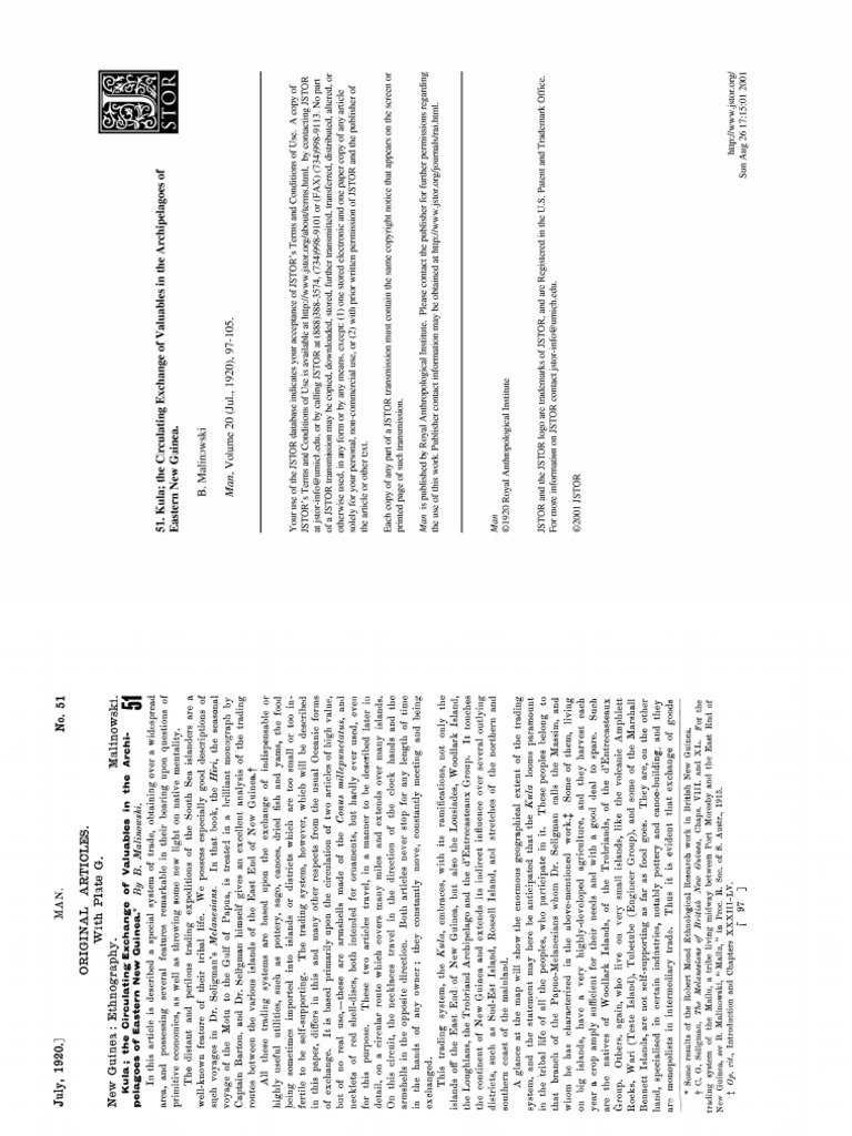 Kula Malinowski | PDF