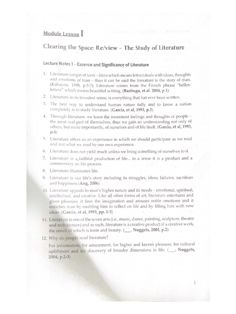 Forms of Literature | PDF