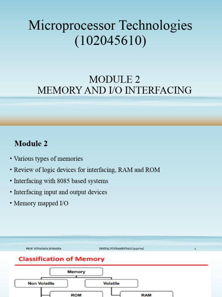 Microprocessor Unit 2 | PDF | Random Access Memory | Dynamic Random Access Memory
