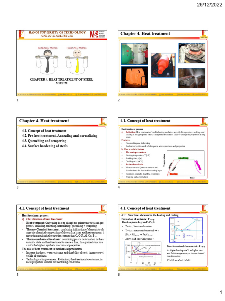 ch.4. Heat Treatment | PDF | Heat Treating | Steel