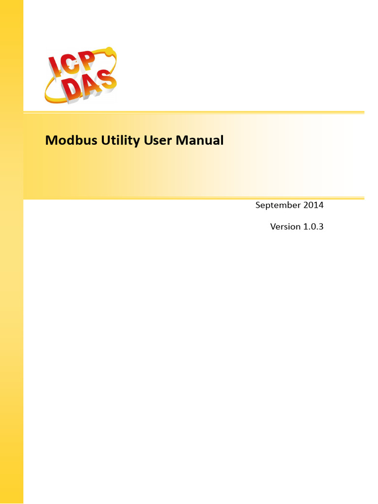Modbus Utility User Manual | PDF | Scada | Transmission Control Protocol