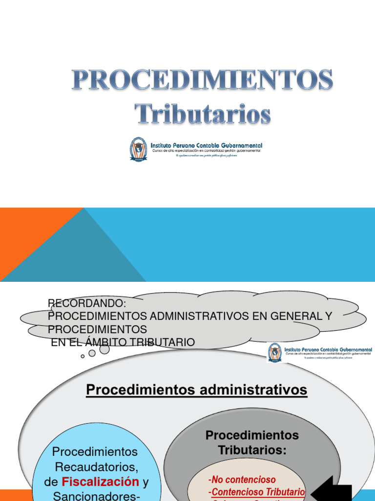 Procedimientos Tributarios PDF | PDF | Estatuto de limitaciones | Multa (pena)