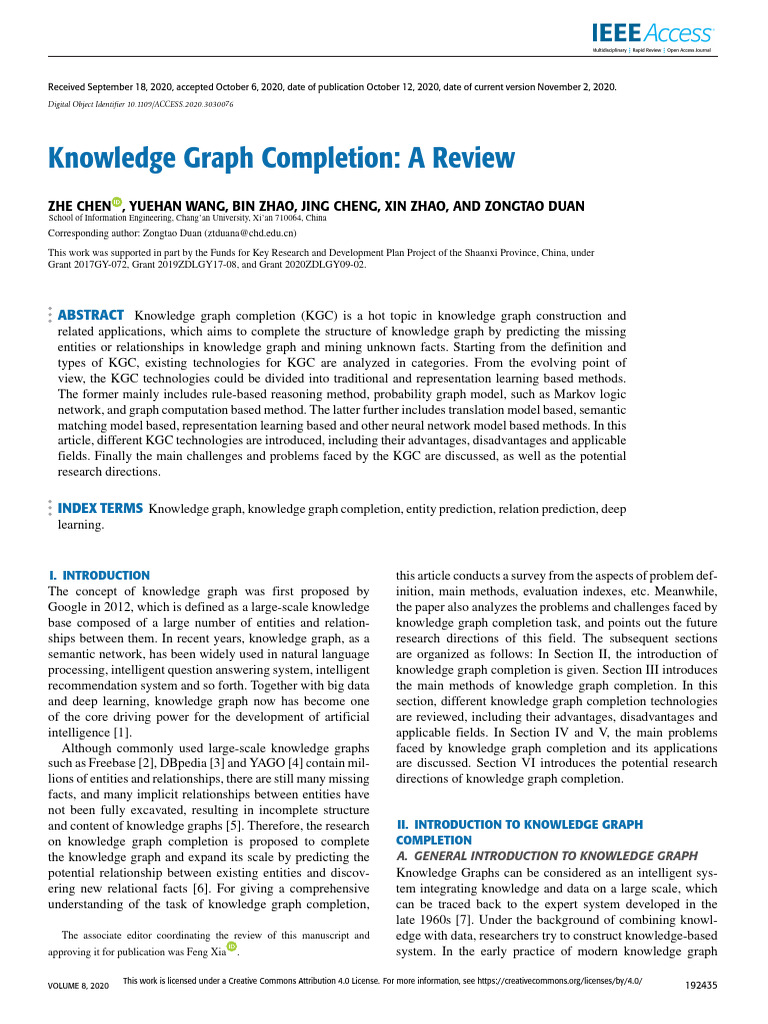 Knowledge Graph Completion A Review | PDF | Bayesian Network | Conceptual Model