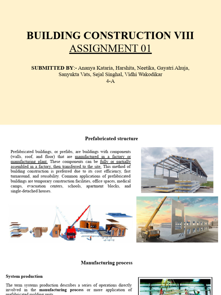 Building Construction Report-1 | PDF | Prestressed Concrete | Framing ...