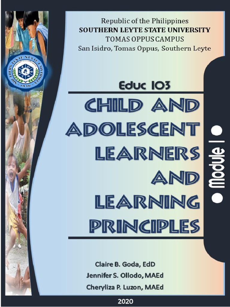 Module 1 - Educ 103 | PDF | Cognitive Development | Learning