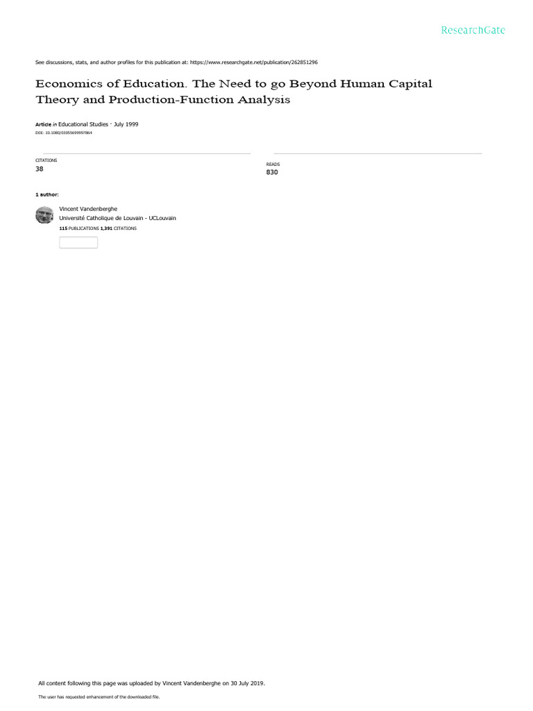 Beyond HC1 | PDF | Production Function | Econometrics