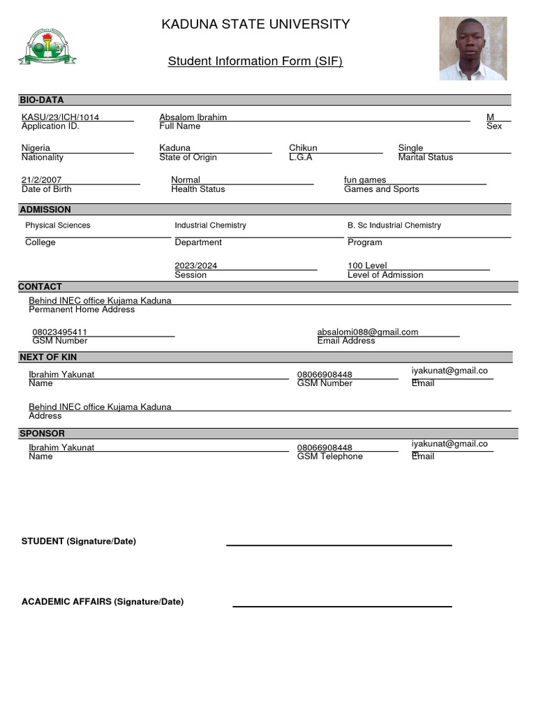 Bio Data | PDF | Public Services | Social Programs