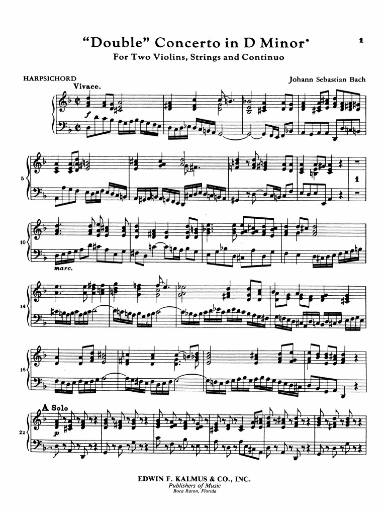 Bach Double Realised Continuo | PDF