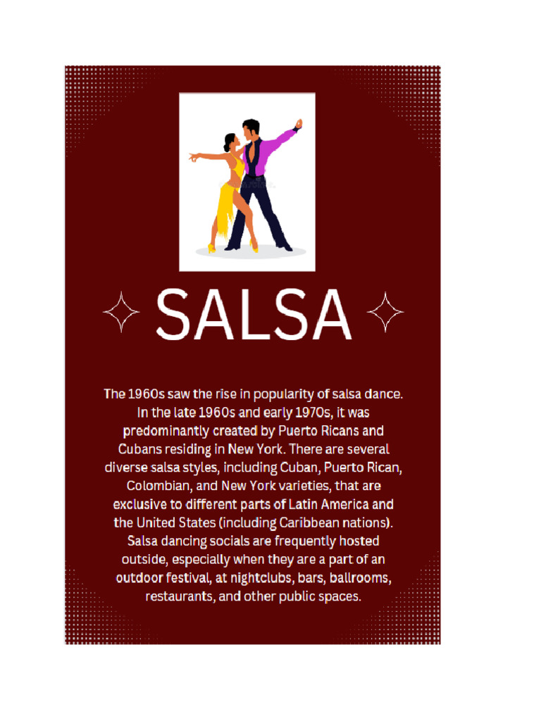 Salsa Dance Info | PDF