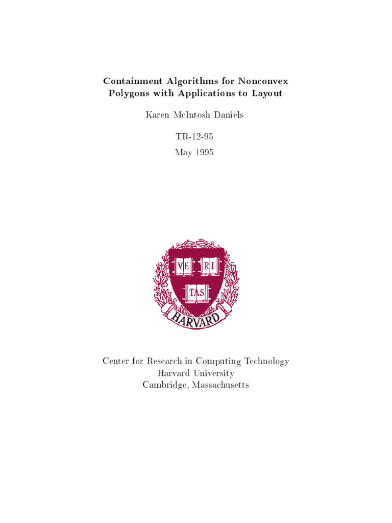 Containment Algorithms For Nonconvex Polygons With Applications To ...