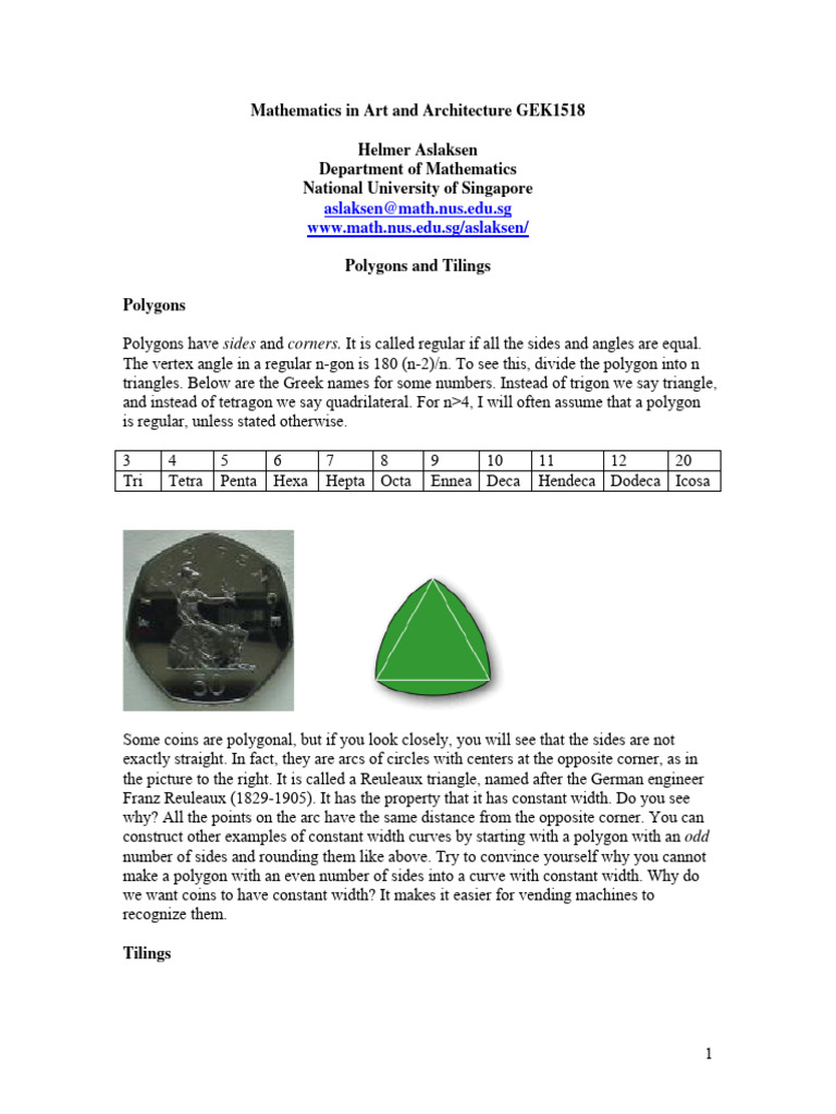 Tiling S Pdf Elementary Mathematics Geometric Objects