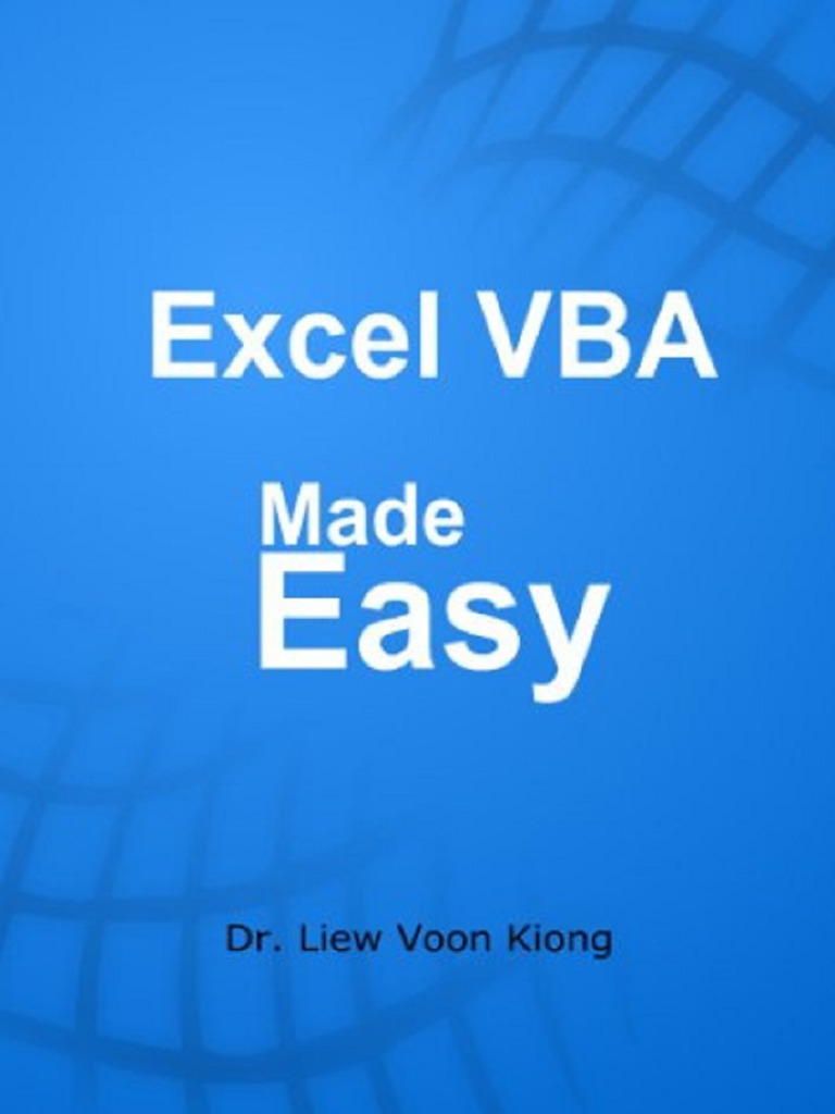 Excel VBA Made Easy | PDF | Data Type | Microsoft Excel