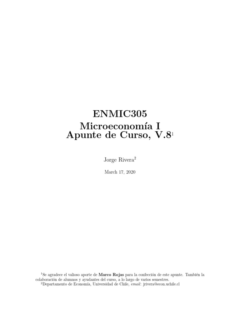 APUNTE MICRO I V8 Marzo 2020 | PDF | Consumo (economía) | Función (Matemáticas)