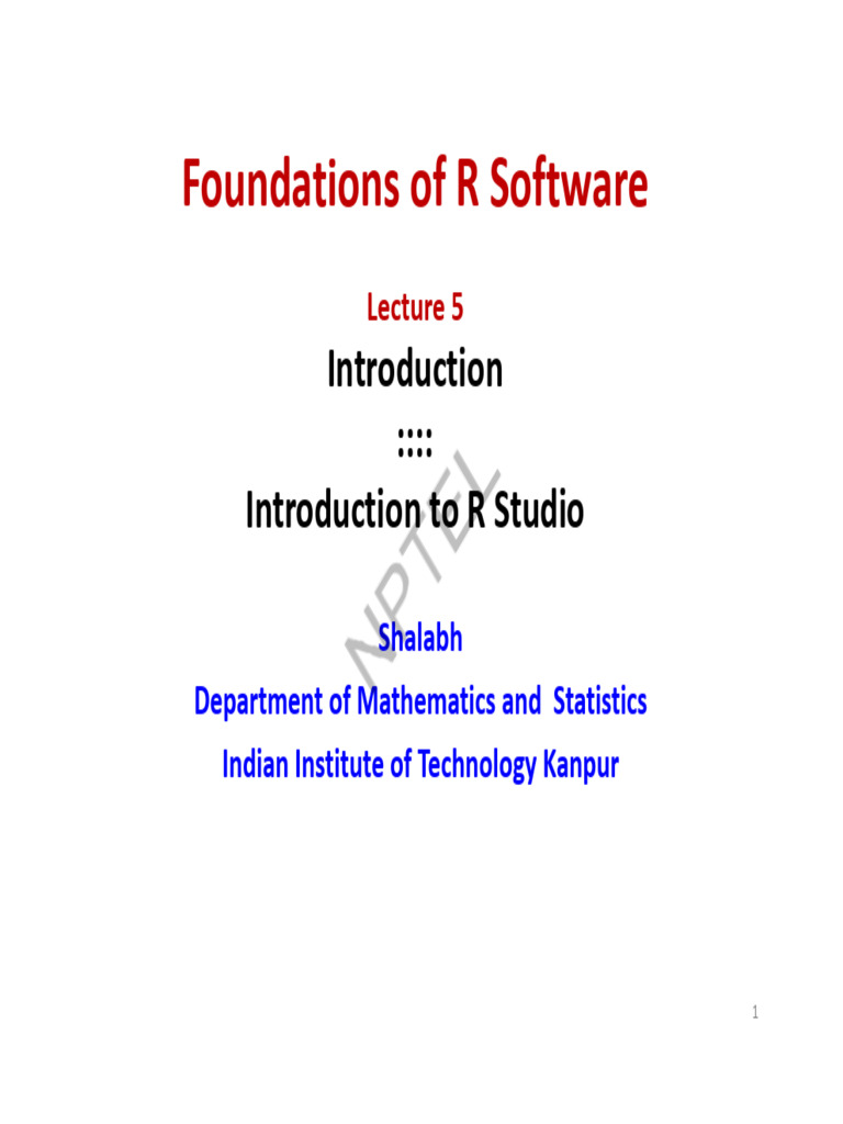 RCourse-Lecture5-Introduction-Introduction To R Studio - Watermark ...