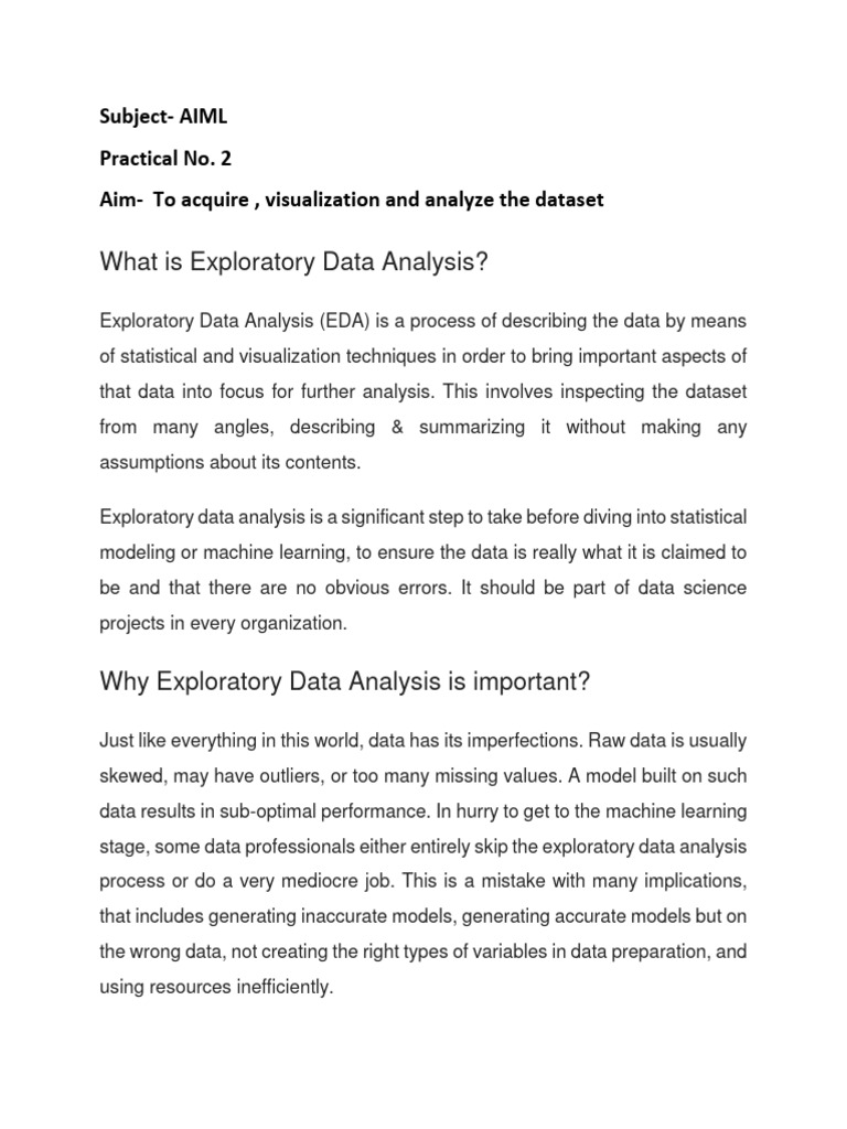 AIML.expt | PDF | Data Analysis | Percentile