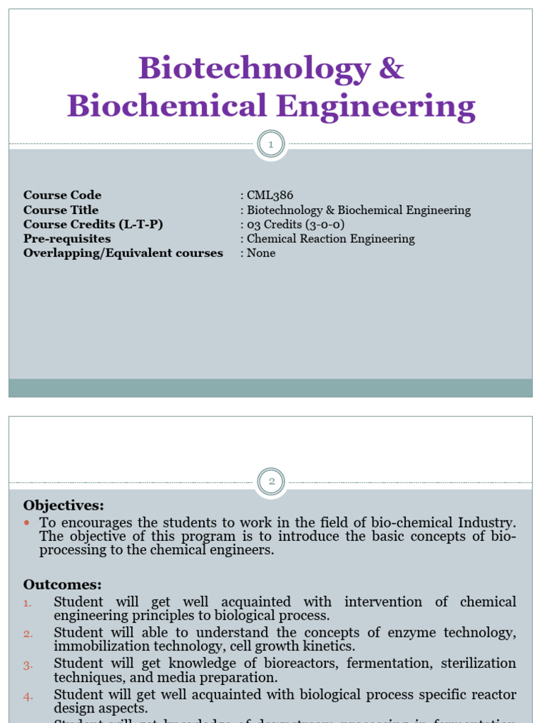 1-2 Introduction Biotech | PDF | Cell (Biology) | Enzyme