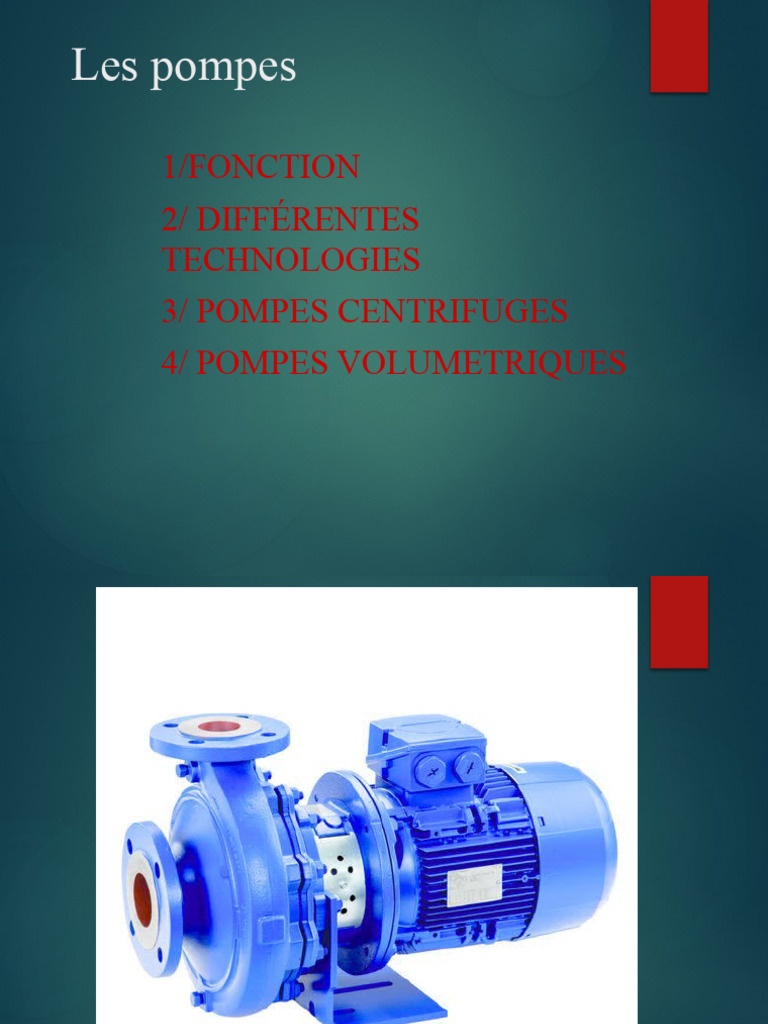 CH4 Pompes Part1 | PDF | Pompe | Machine