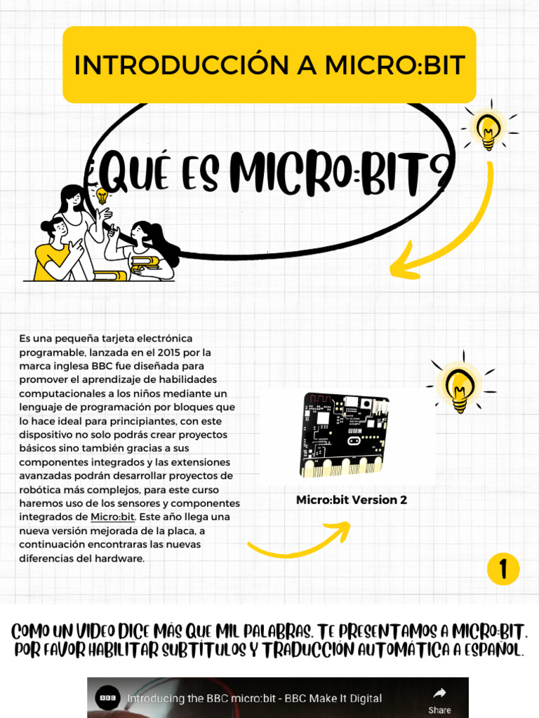 Introducción A Microbit | PDF | Juegos y actividades