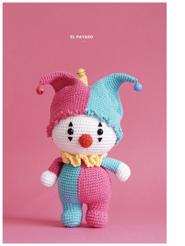 Aquariwool Payaso | Descargar gratis PDF | Tejer | Arte popular