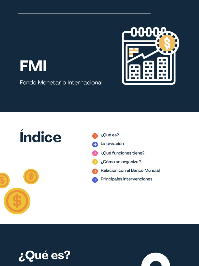 Presentación Sobre El FMI | PDF | Fondo Monetario Internacional | Banco Mundial