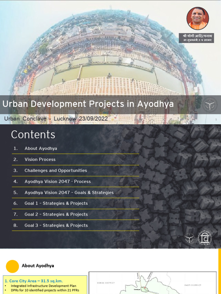 Urban Development Projects in Ayodhya - Vishal Singh IAS | PDF | Infrastructure | Water Supply