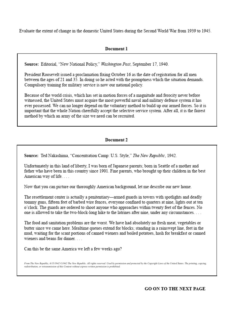 Unit 7 DBQ AP U.S. History | PDF | History