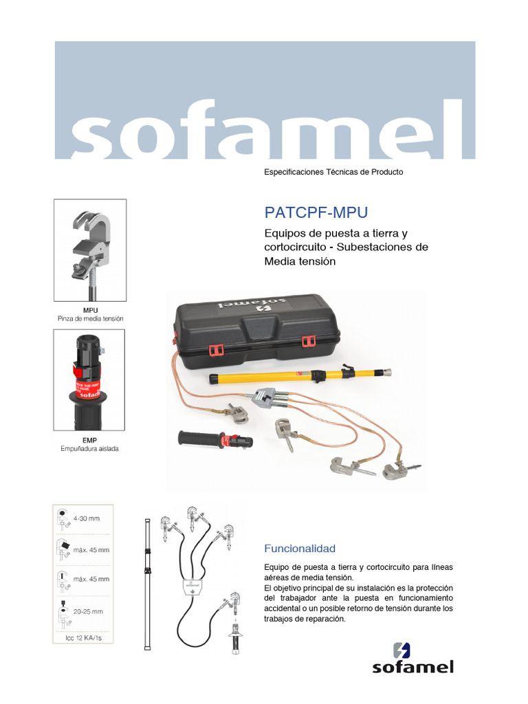 FICHA Técnica, Equipos de Puesta A Tierra y Cortocircuito, Media ...