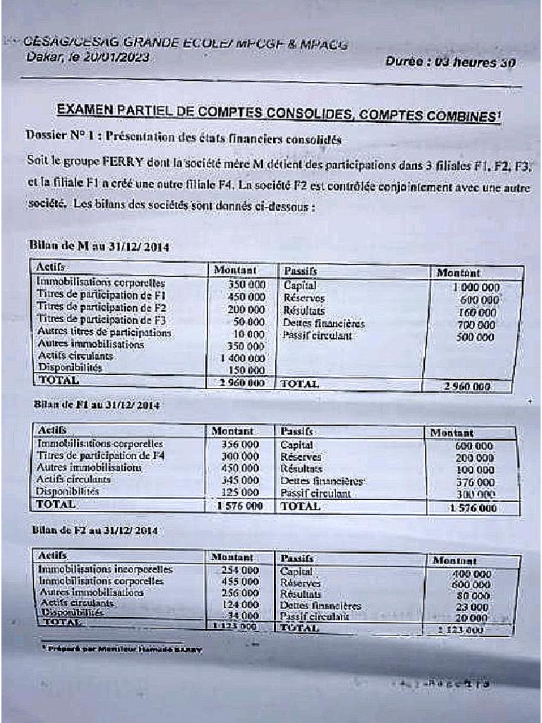 TD Sujet Retraitement EXO4 S1 | PDF