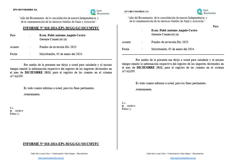 Informe Fondos Inversión Dic 2023 | PDF
