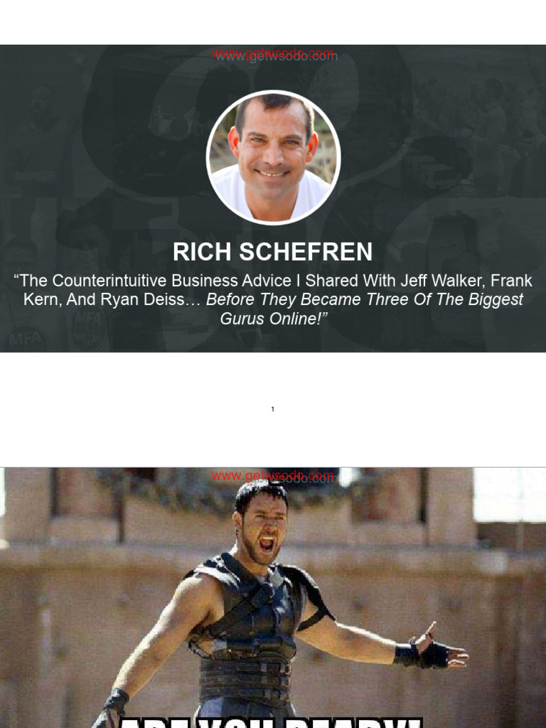 FINAL-Rich Schefren-MFA2017sm | Download Free PDF | Demand