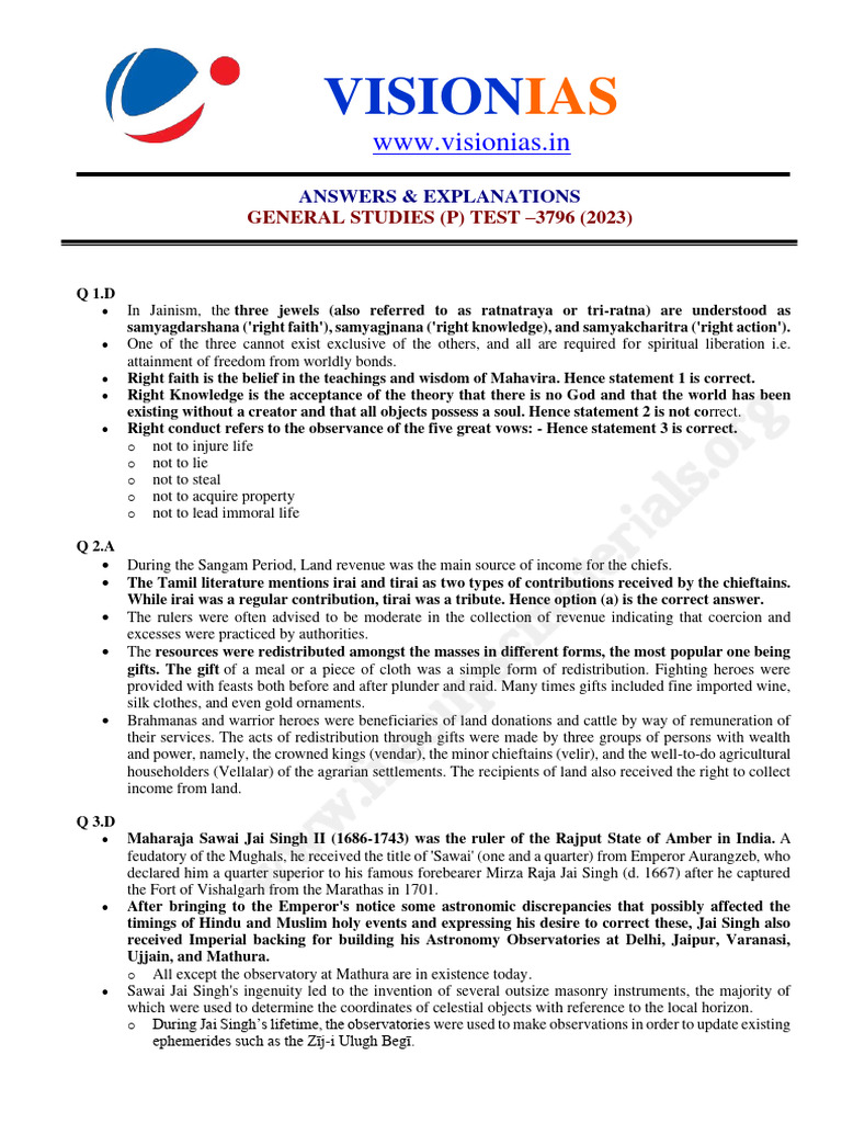 Vision Ias 2025 | PDF