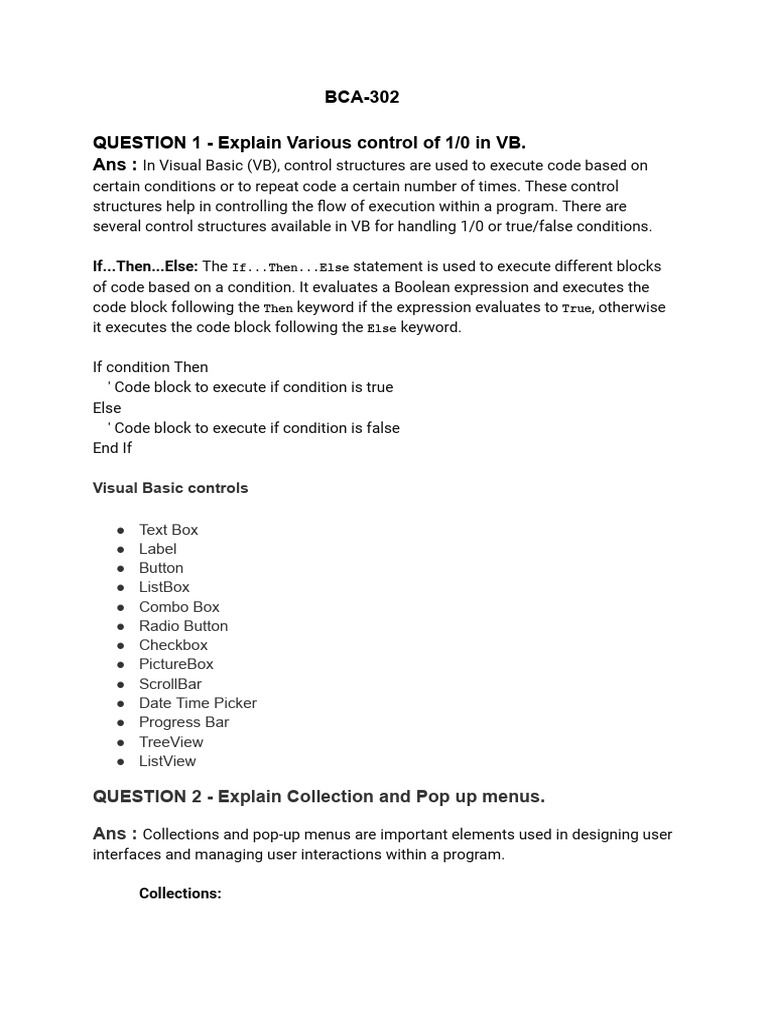 Bca 302 | PDF | Computer Program | Programming