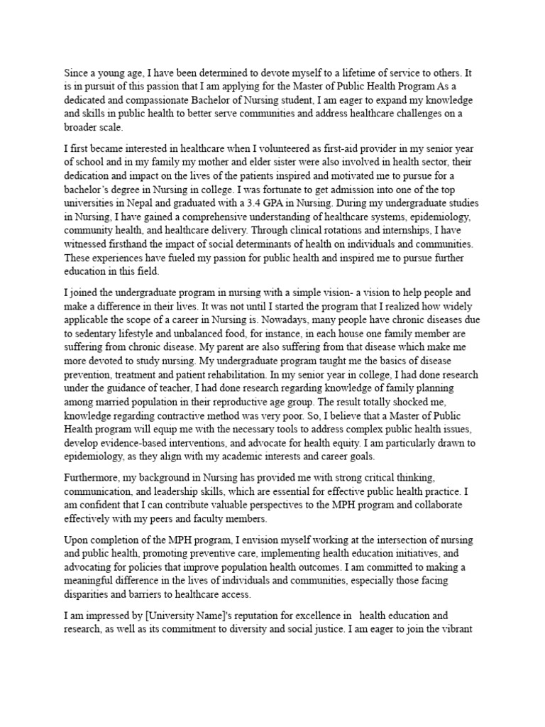 SOP | PDF | Public Health | Nursing
