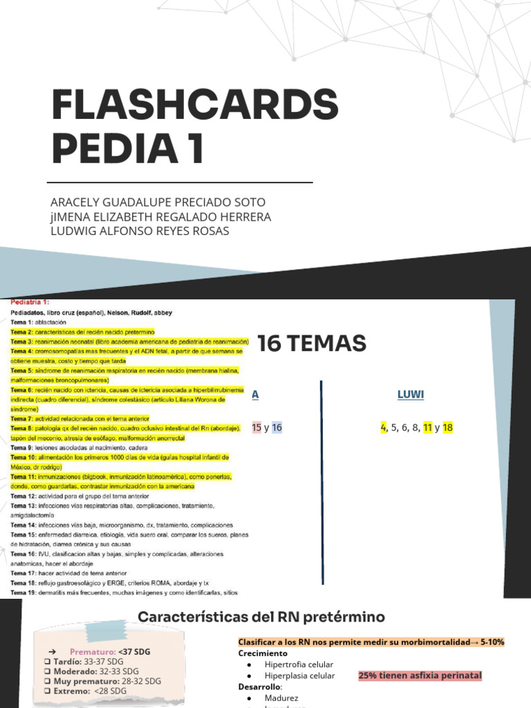 Flashcards Pedia I | PDF | Amamantamiento | Piel