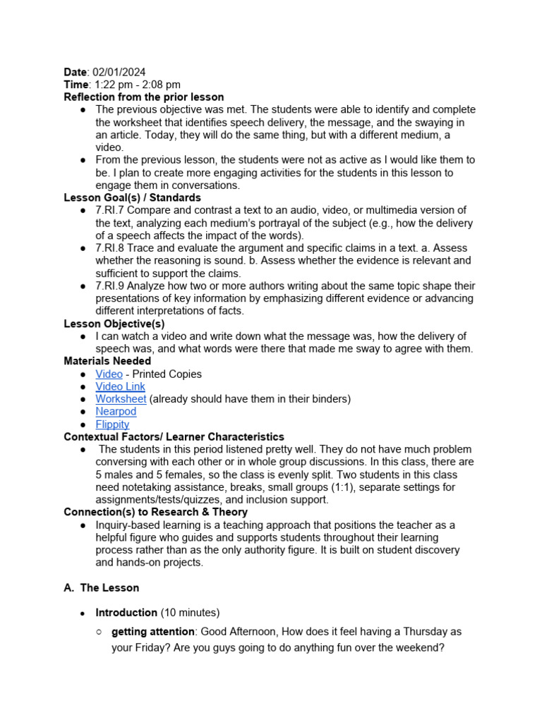 Lesson 4-Ashley Molisee | PDF | Human Communication | Cognitive Science