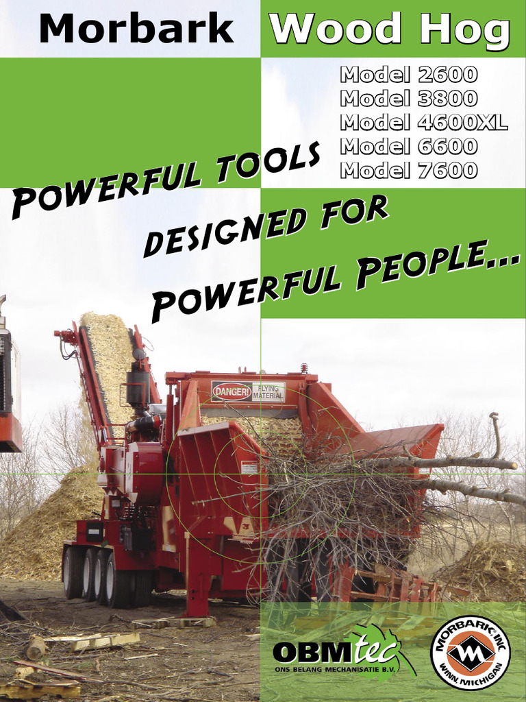 Morbark - Wood Hog | PDF | Horsepower | Engines