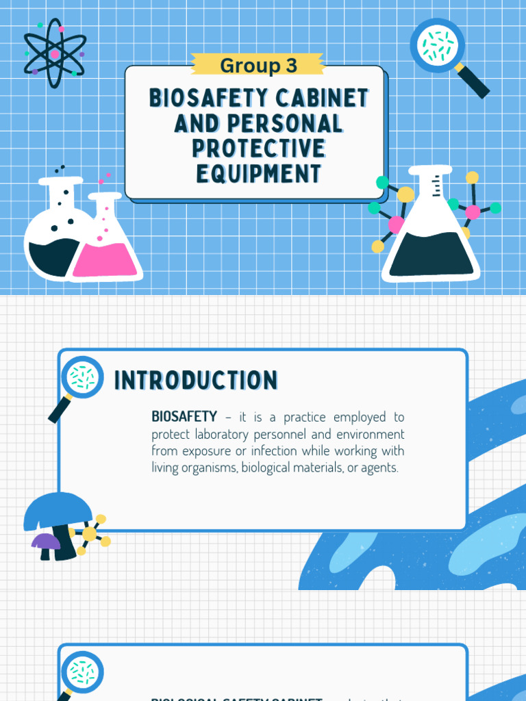 Biosafety Cabinets and PPE Overview | PDF | Personal Protective ...