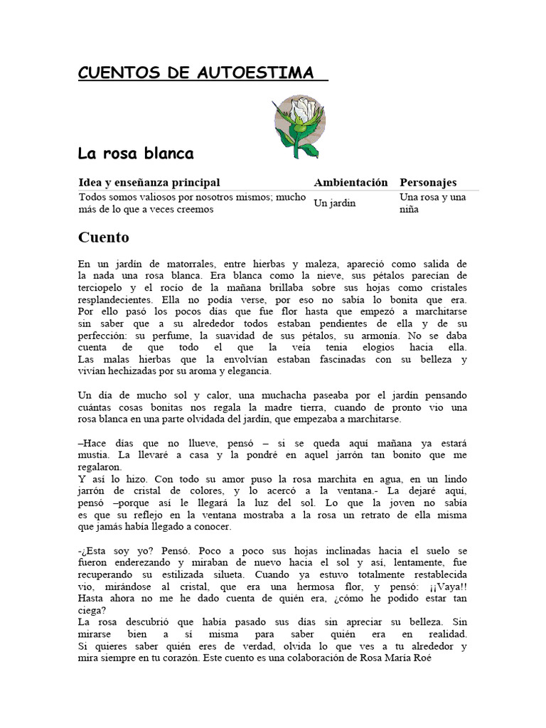 Cuentos de Autoestima | PDF | La risa | Robot