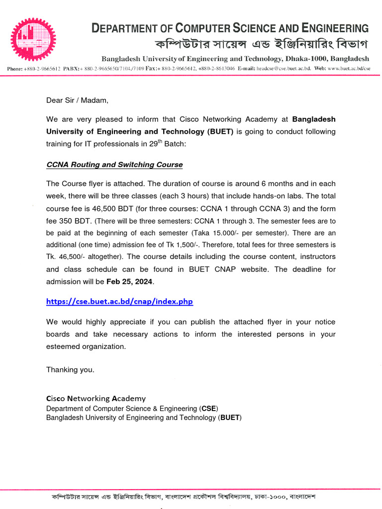 IT Course | PDF | Cisco Certifications | Computing