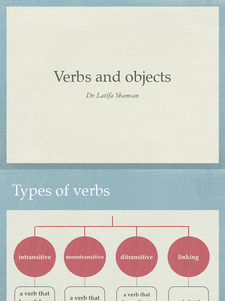1-5 - Verbs and Objects | Download Free PDF | Verb | Object (Grammar)